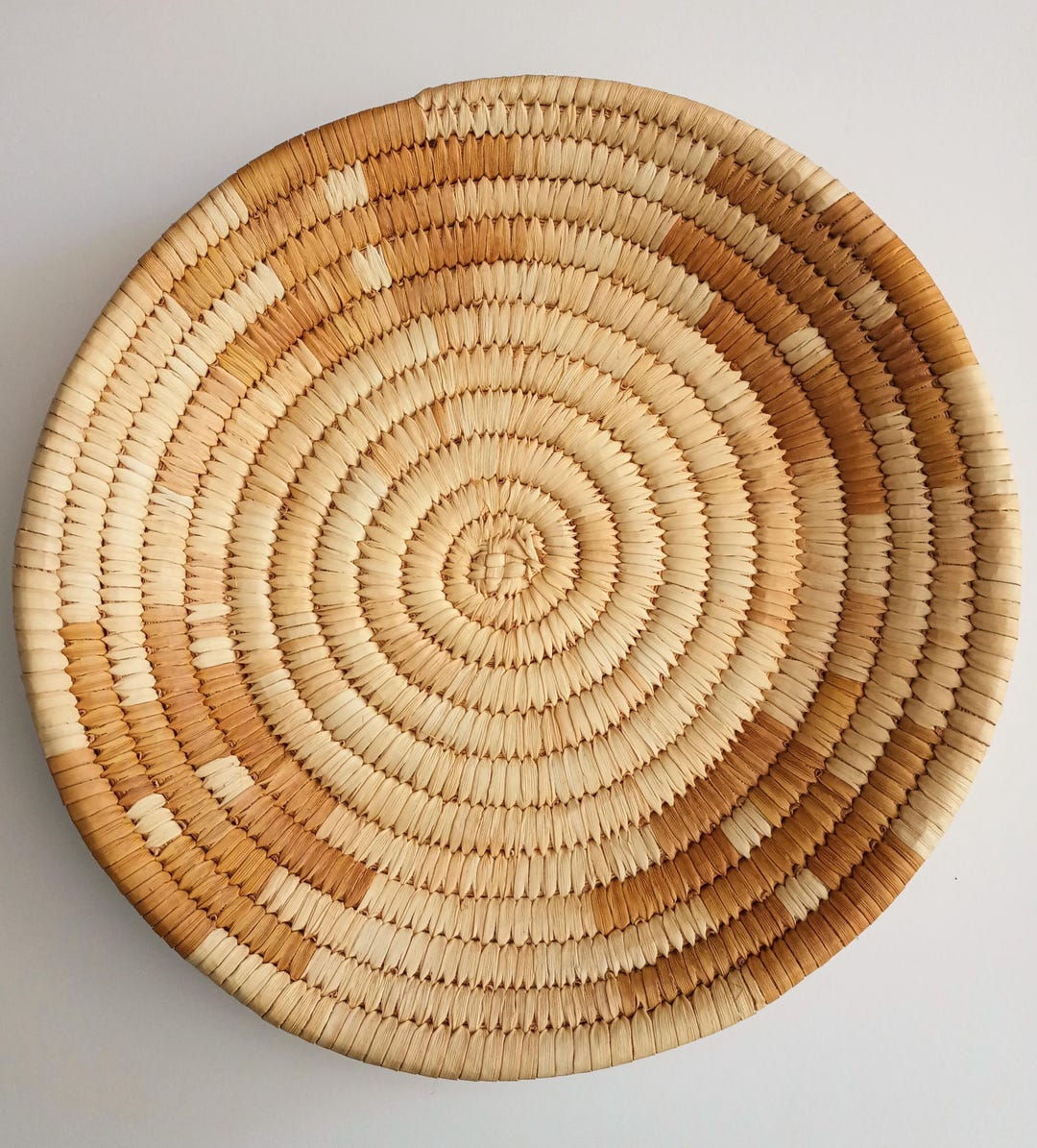 Vintage Native American Southwest Coil Platter Basket - Etsy
