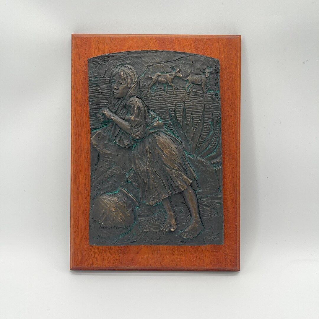 Russell Bowers Copper Relief Wall Plaque / Vintage 1990 / Copper and ...