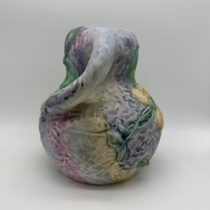 Weller Pottery Silvertone Purple Gourd Shaped Double Handle Vase With ...