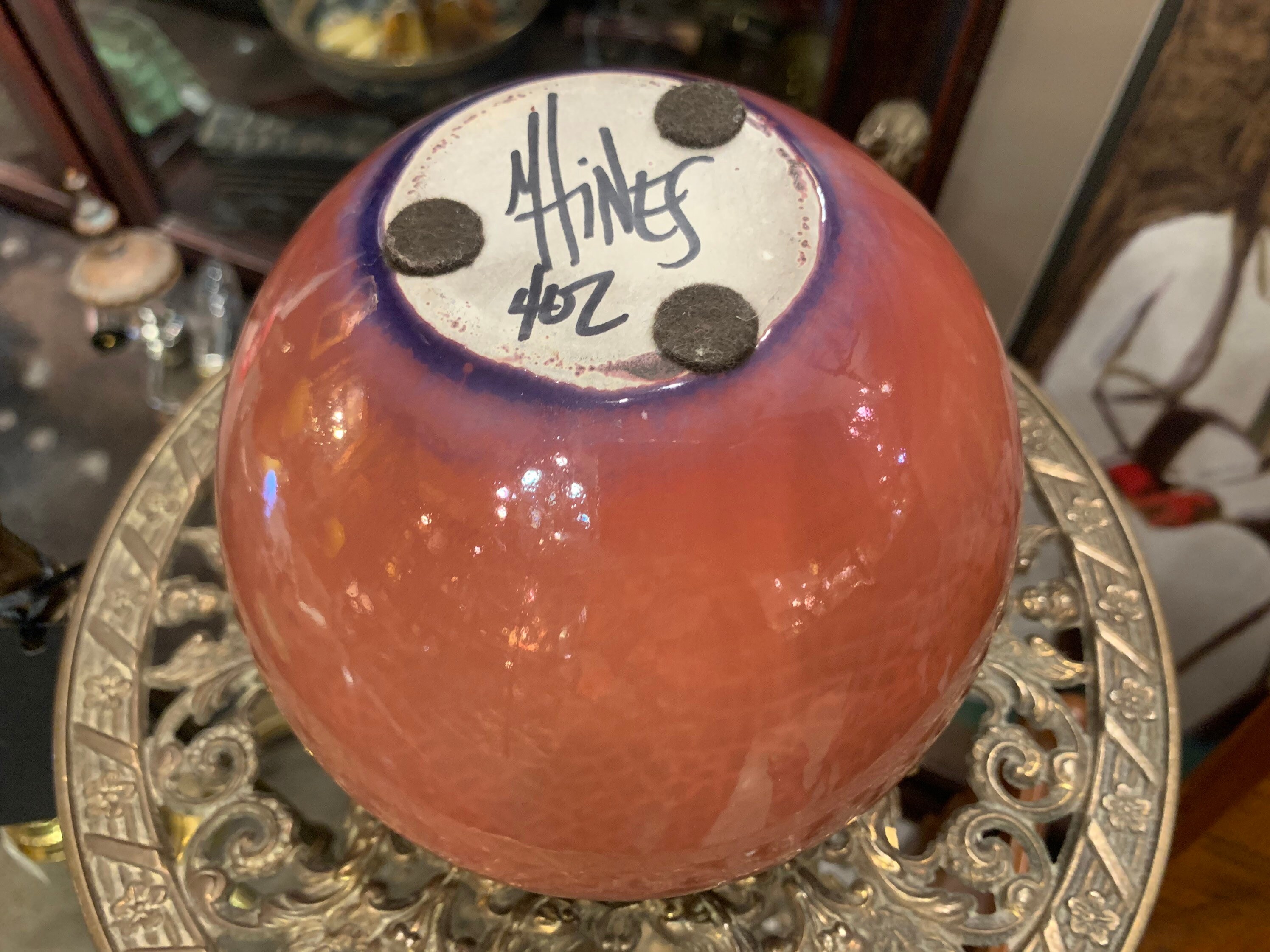 Mark Hines Contemporary RAKU Pottery Vase - Etsy