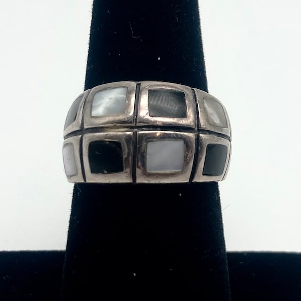 Checkerboard Ring - Etsy