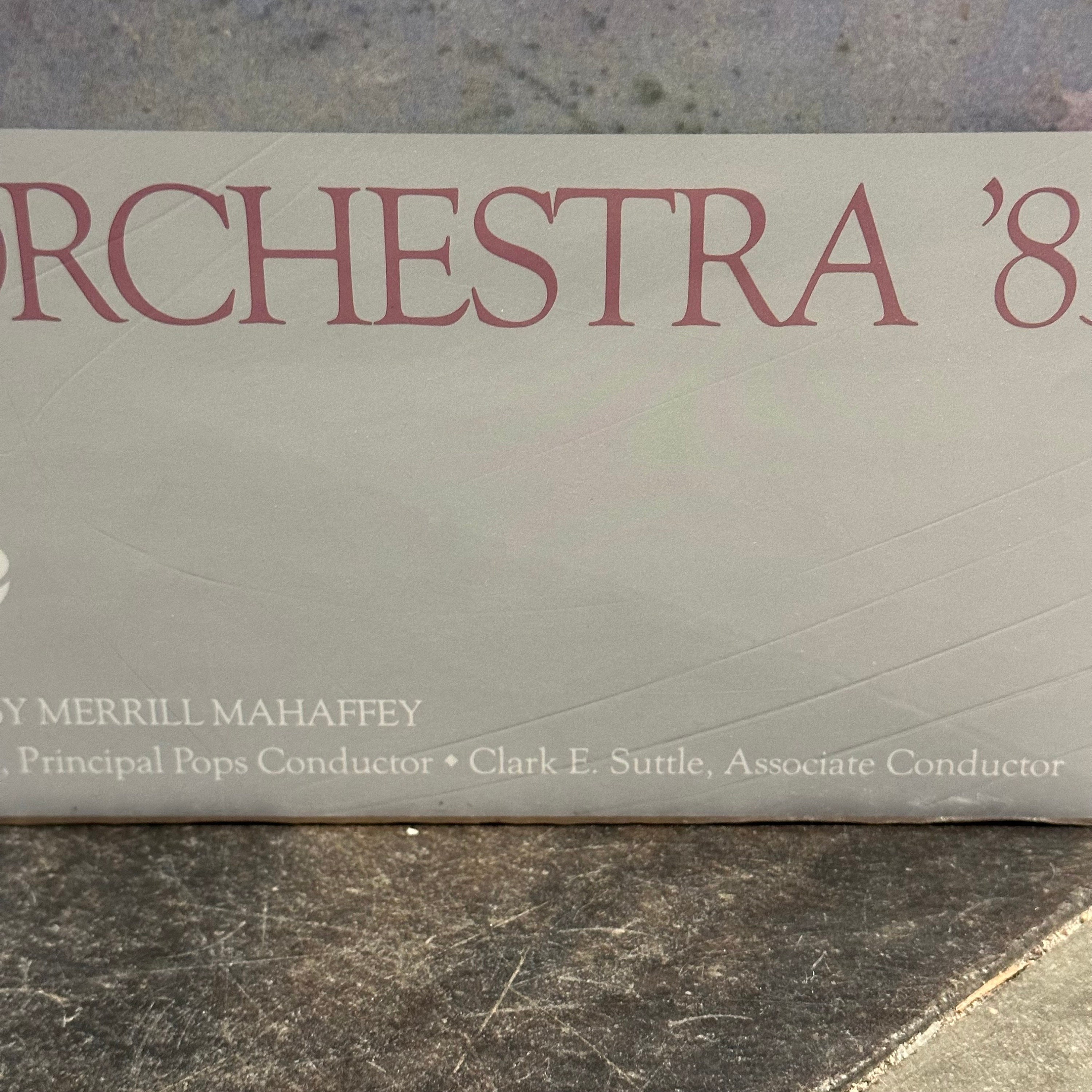 Phoenix Symphony Orchestra ‘83-‘84 Season ‘zoroaster Canyon’ by Merrill ...