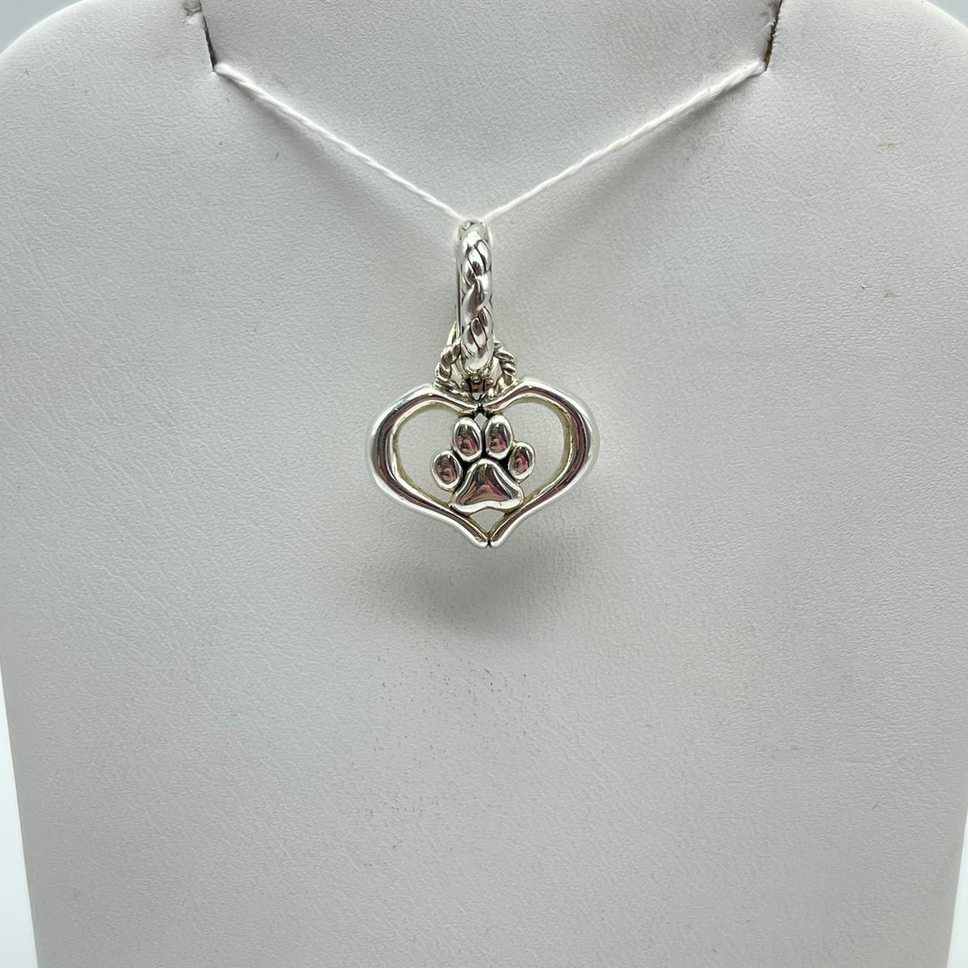 Vintage JAI by John Hardy Pedant / Paw Print Enhancer Pedant / Sterling ...