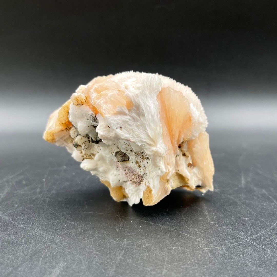 Scolecite and Stilbite Mineral / Natural Stone / Dusty Pink / Natural ...