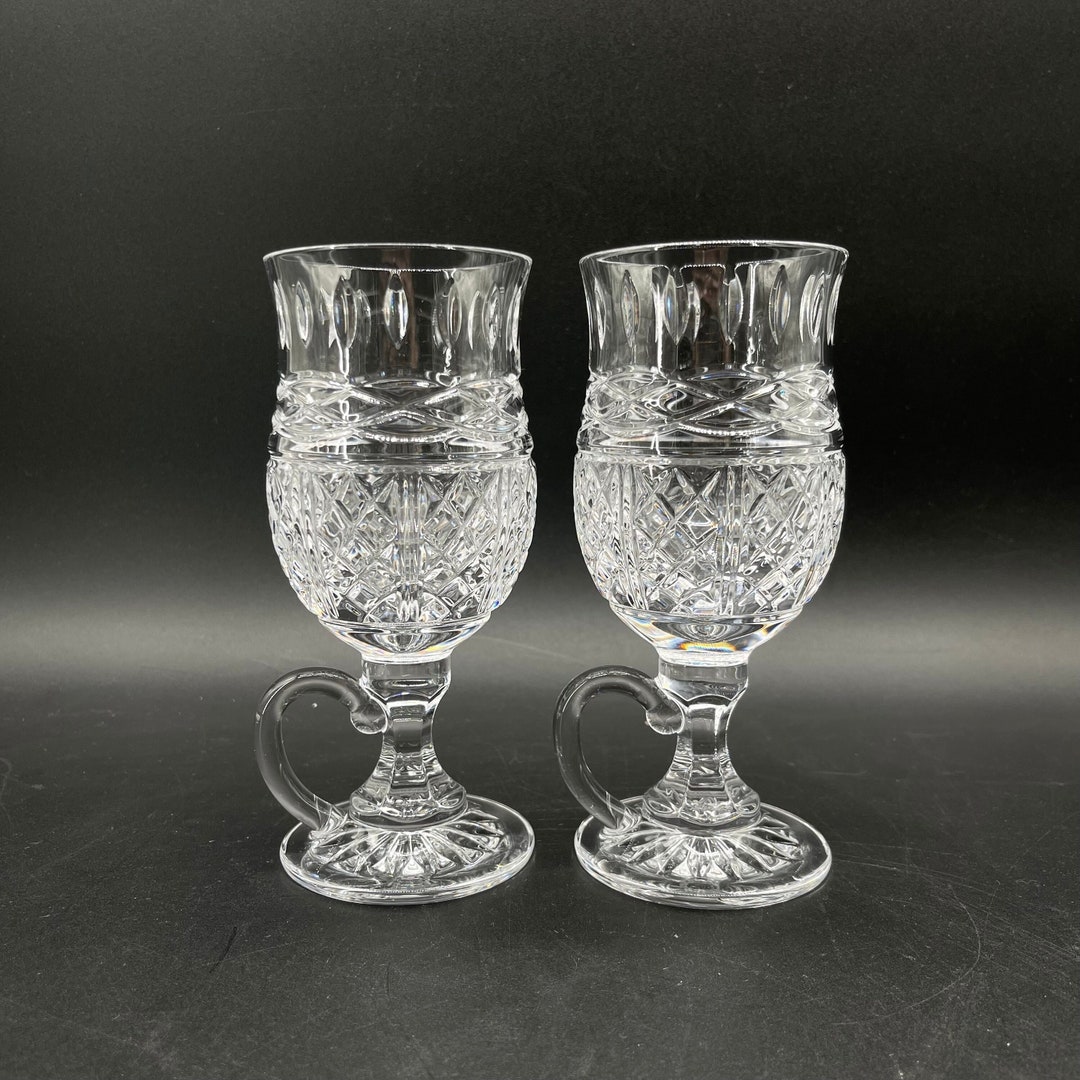 Pair of Waterford Crystal Irish Coffee Glasses / Lismore Pattern ...