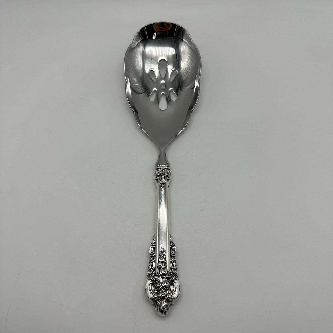 Wallace Silver Grand Baroque Sterling Silver Pierced Casserole Serving ...