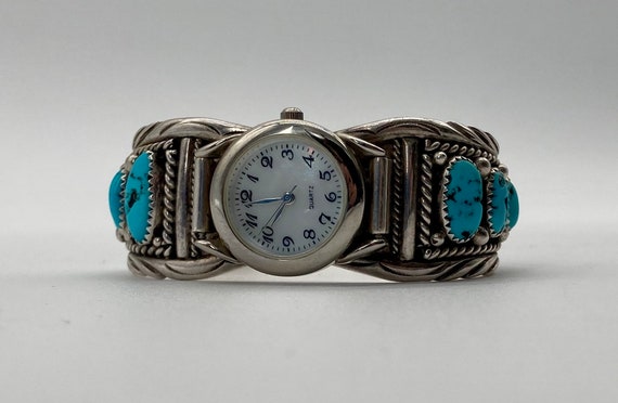 Artist Signed Native American Handmade Sterling Silver Cuff Artist Signed Native American Handmade Sterling Silver Cuff