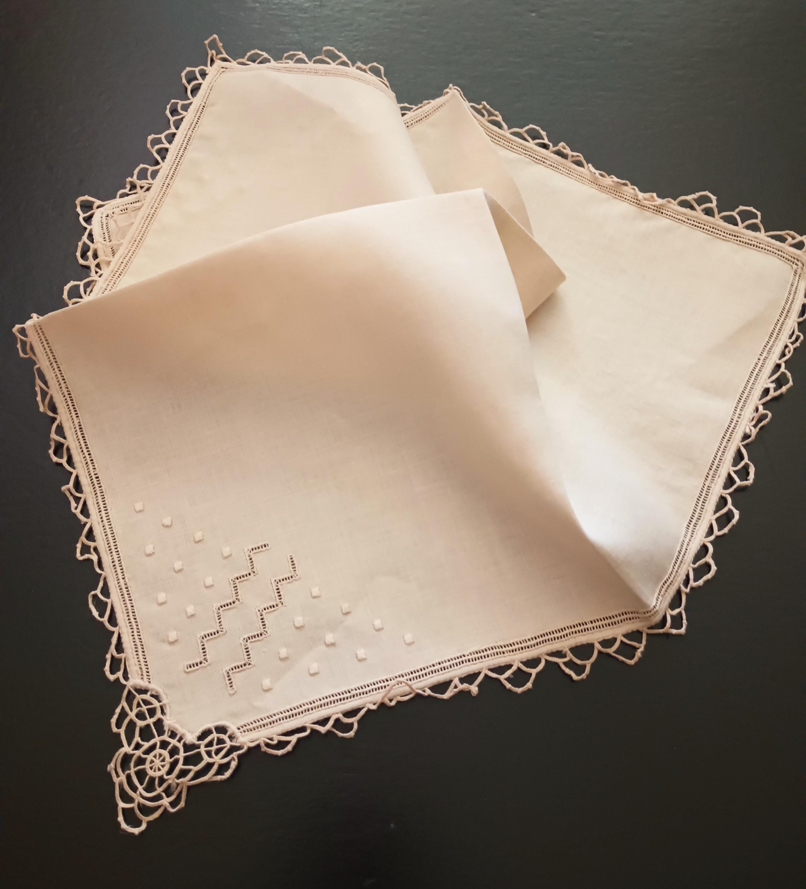 Elegant Set of 8 Vintage Fine Dining Linen Table Napkins - Etsy