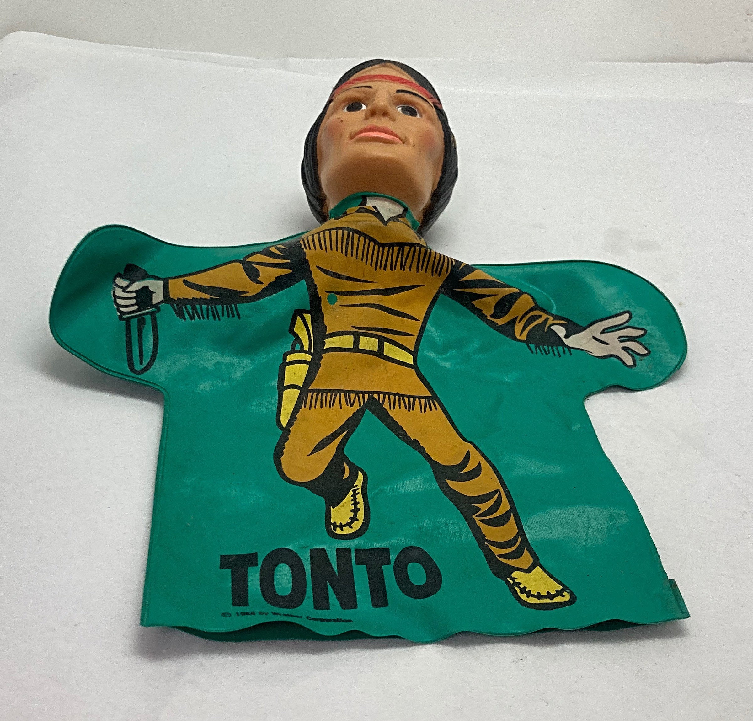 Vintage 1966 Tonto Vinyl Hand Puppet Made by Wrather - Etsy