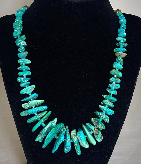 Native American Handmade Necklace With Sleeping Beaut… - Gem