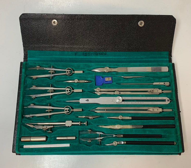 Vintage Tacro Drafting Set / German Made / Stainless Steel / | Etsy