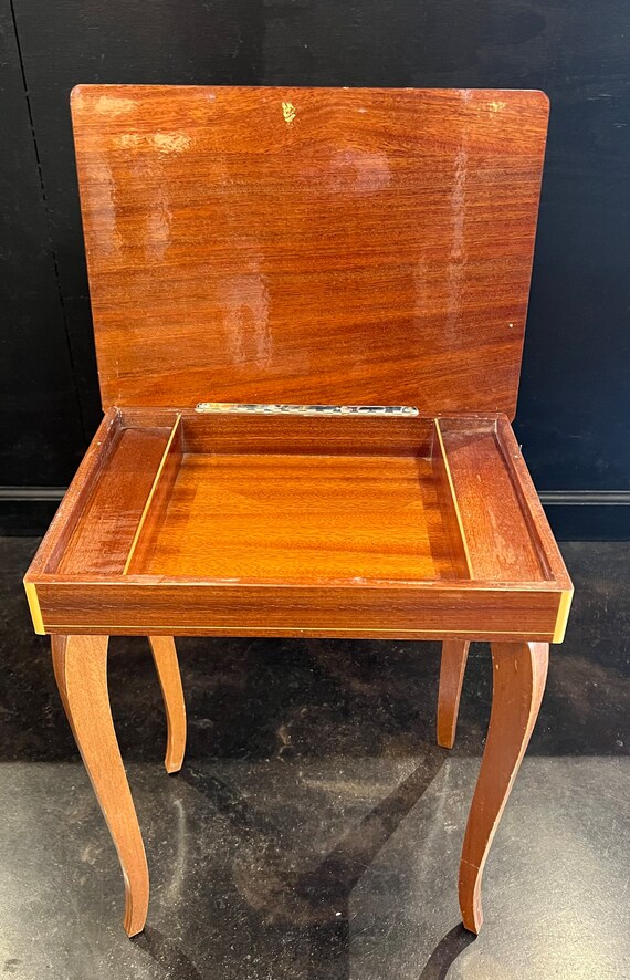 Vintage Marquetry Rococo Style Music Jewelry Box / “Y… - Gem