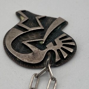 Artist Signed Hopi Handmade Sterling Silver Kokopelli Flute Player ...