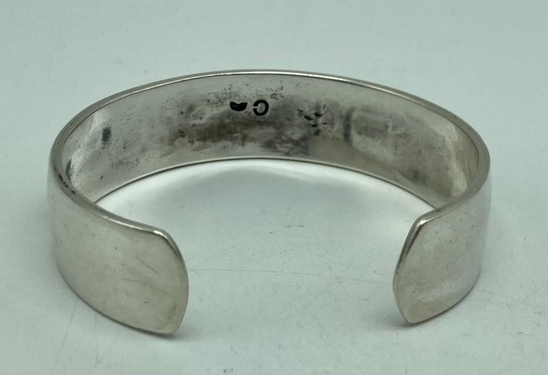 Carl Begay Signed Navajo Handmade Sterling Silver Cuff Bracelet With ...