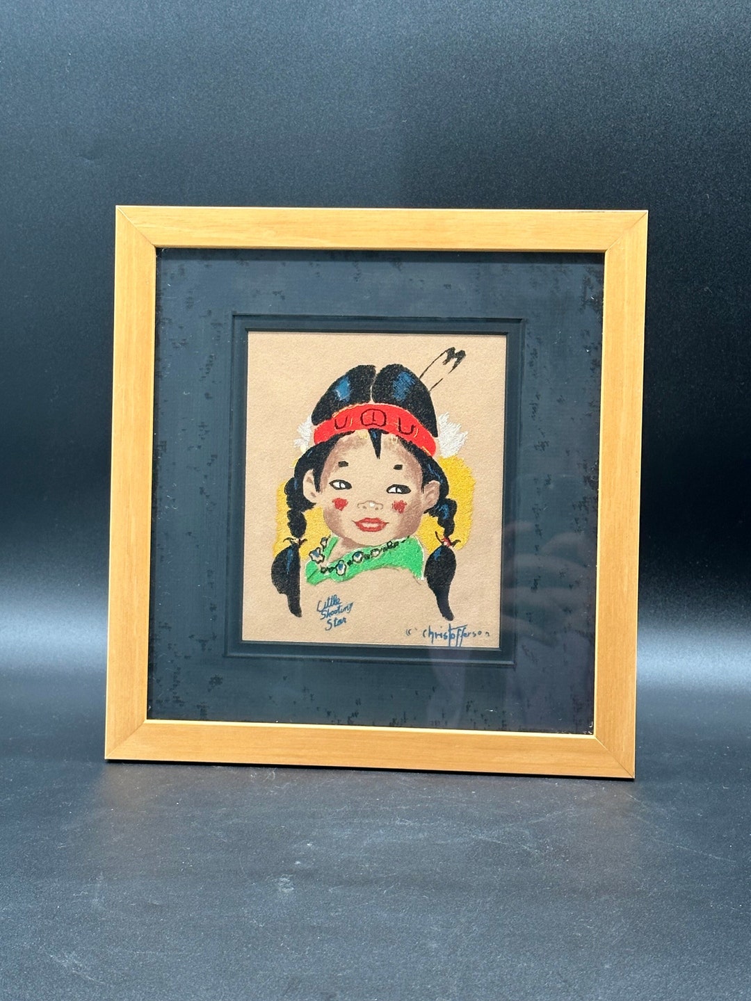 Original Signed Gerda Christoffersen / Framed Pastel Painting / Little ...