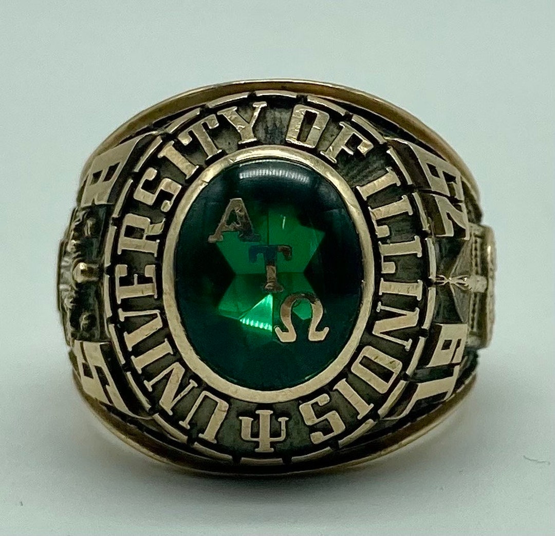 10 Karat Gold University of Illinois Alpha Tau Omega (ATO) Fraternity ...