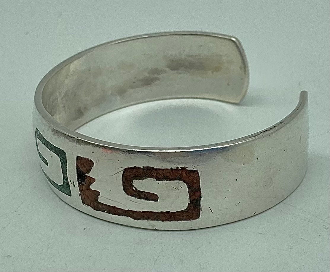 Carl Begay Signed Navajo Handmade Sterling Silver Cuff Bracelet With ...