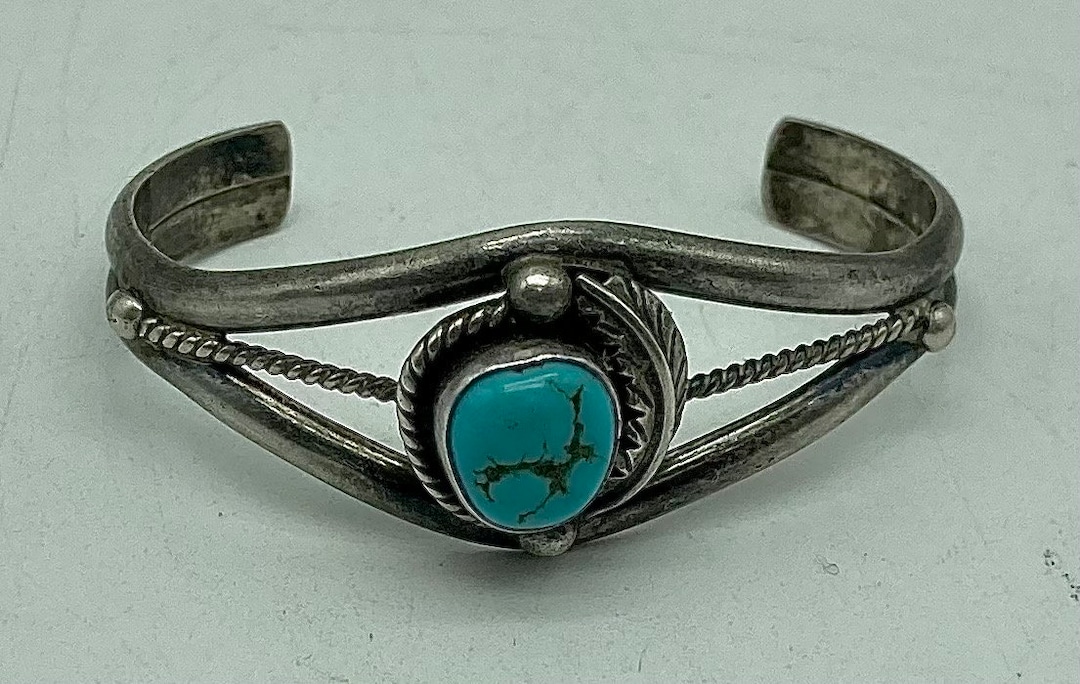 Baby Cuff Bracelet / Native American Handmade Sterling Silver Baby Cuff ...