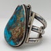 Mark Chee Signed Navajo Handmade Sterling Silver Cuff Bracelet With ...
