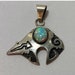 Artist Signed Hopi Handmade Sterling Silver and Fire Opal Heartline ...