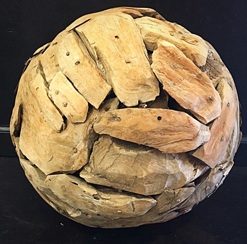 Rustic Wooden Sphere 99 the Shops in Uptown - Etsy