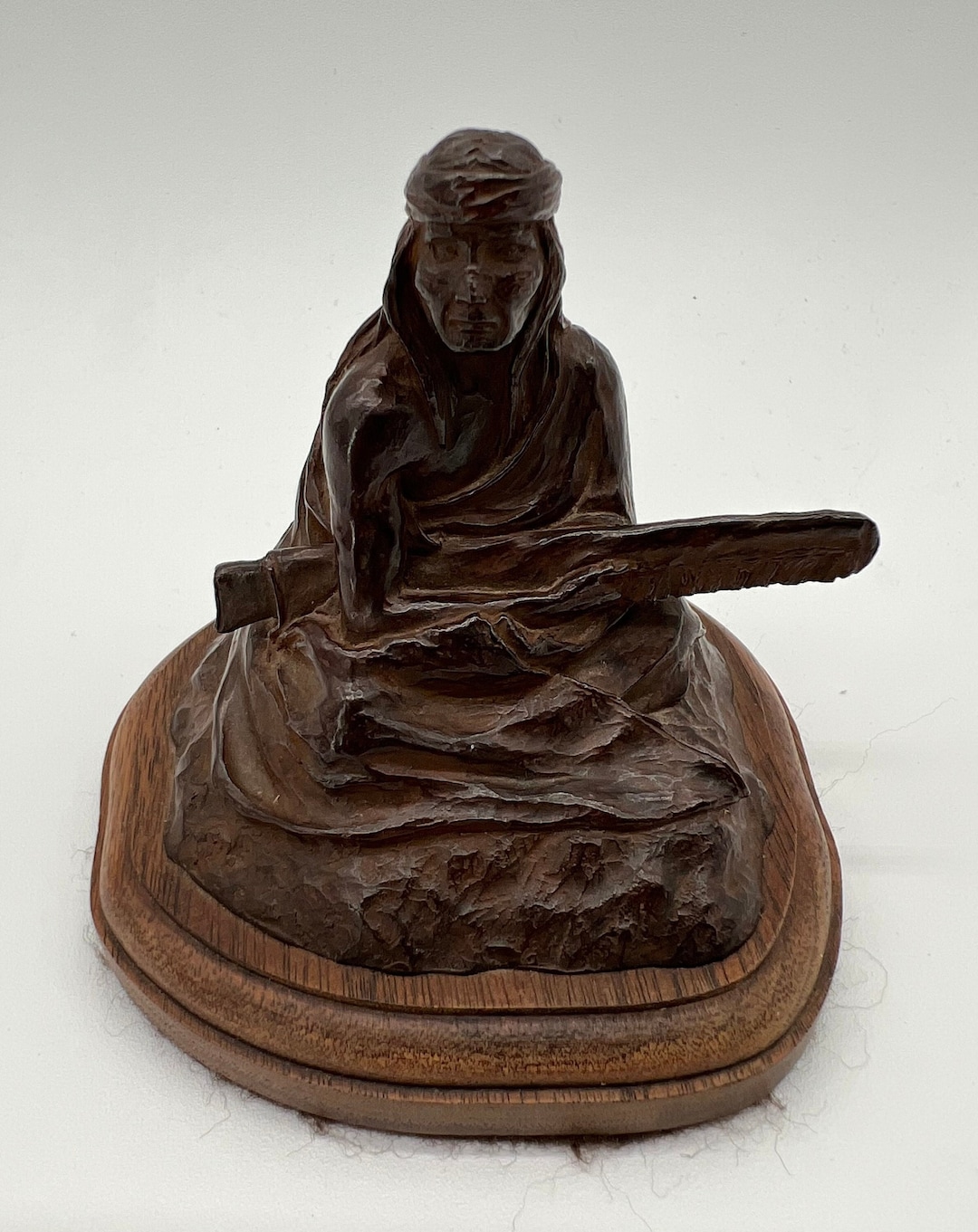 Mike Mcfarland “strong Indian” Bronze Sculpture / Vintage Bronze ...