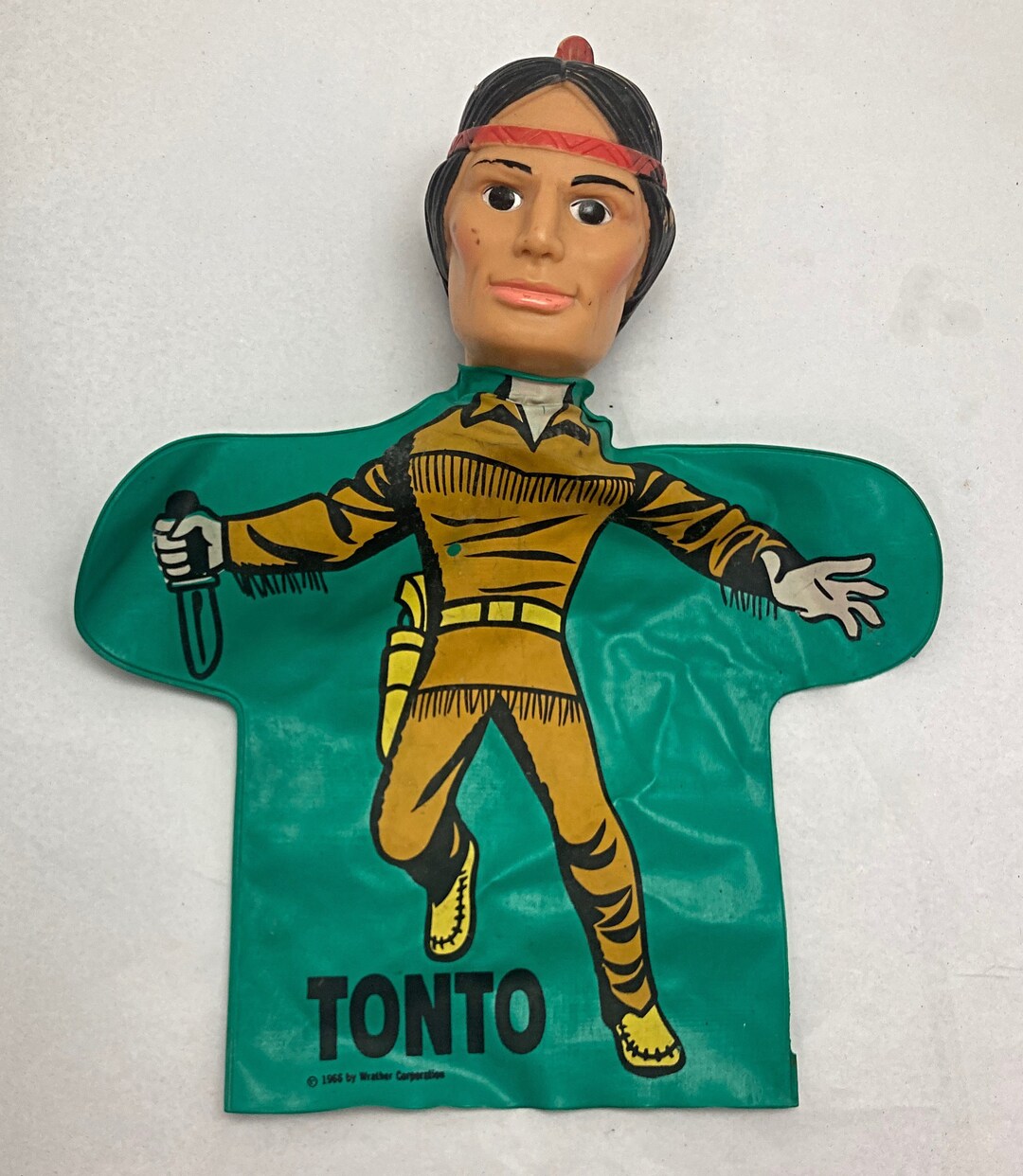 Vintage 1966 Tonto Vinyl Hand Puppet Made by Wrather Corporation for ...