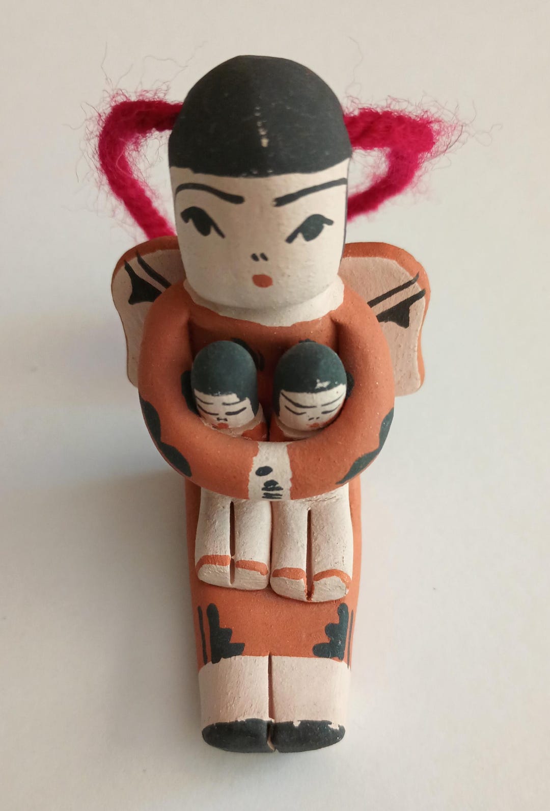 Miniature Native American Pueblo Pottery Figural Ornament by Angel and ...