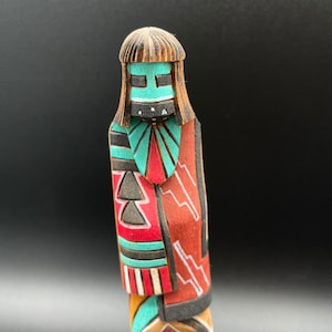 Hand Carved Hopi Kachina Maiden Doll / Hand Painted Kachina Doll From ...