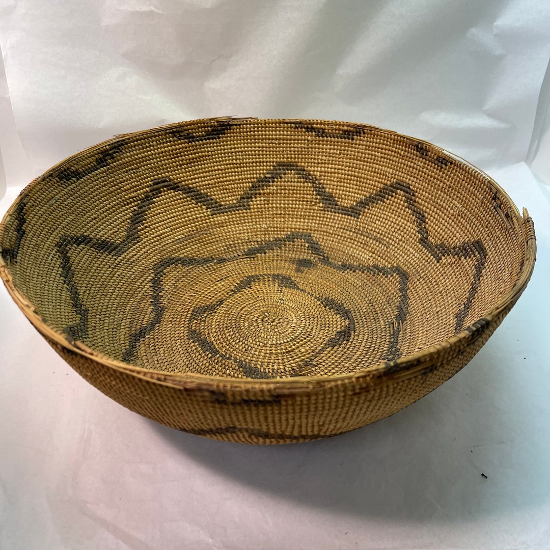 Antique Apache Basket / Hand Made Tightly Woven Basket / C. 1930s ...