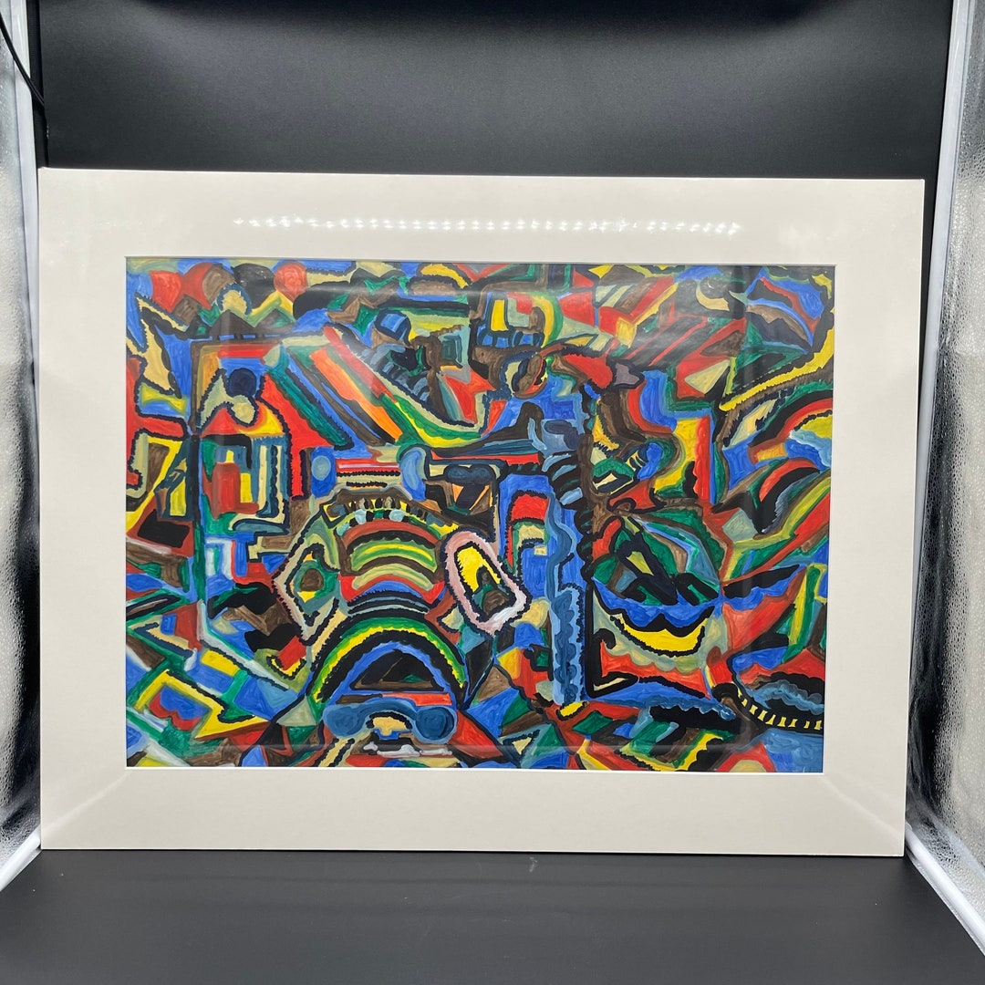 Authentic Abstract Painting / Original Painting / 30" X 23" / Mixed ...