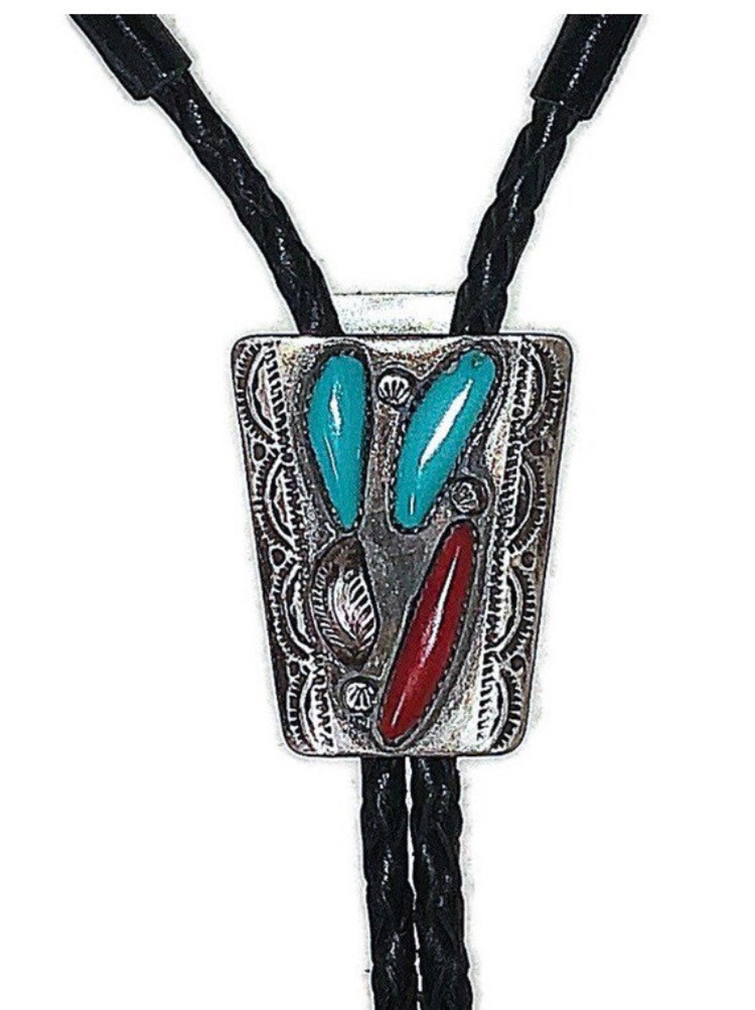 Native American Handmade Bolo Tie With Sterling Silver - Etsy