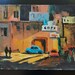 Film Noir / Pulp Fiction Style Night Street Scene Acrylic on Paper - Etsy