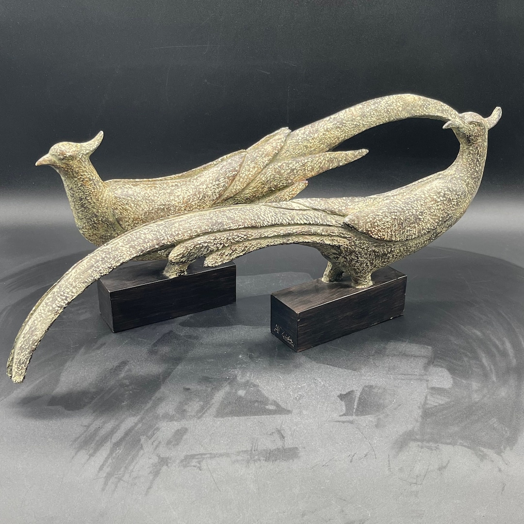 Pair of Carolyn Kinder Collection Pheasants by Austin Productions ...