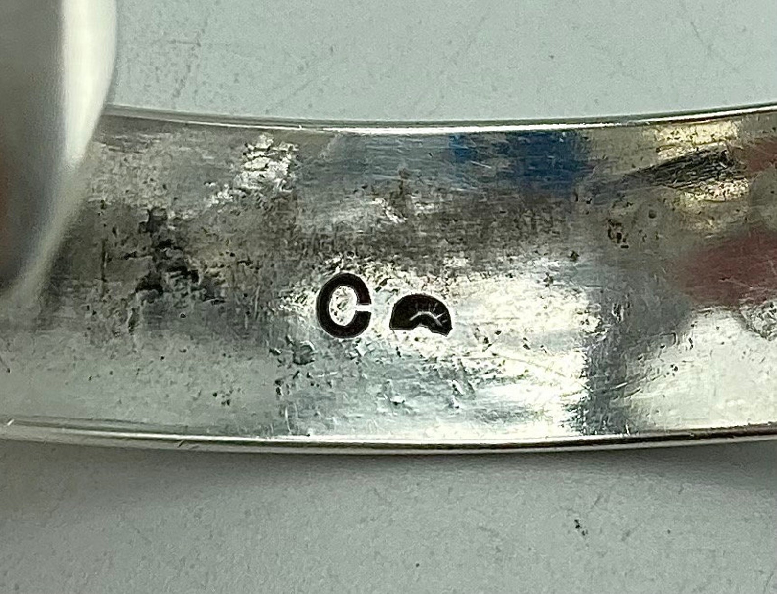 Carl Begay Signed Navajo Handmade Sterling Silver Cuff Bracelet With ...