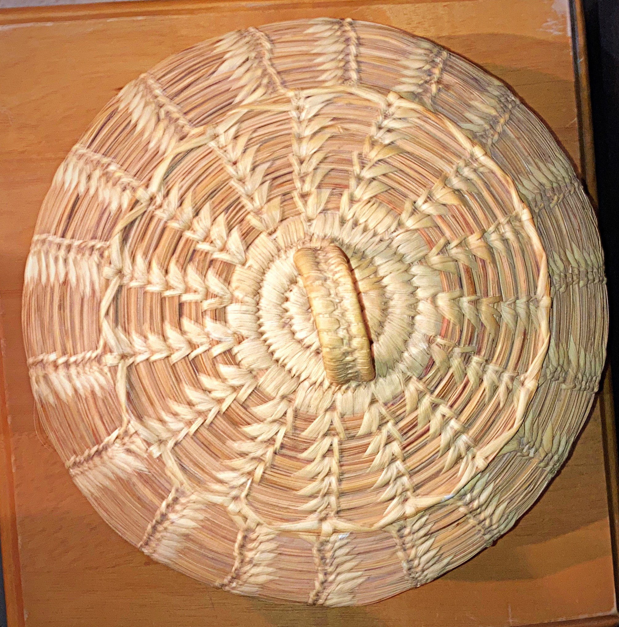 Handmade Split Stitch Papago Lidded Basket #DN the Shops in Uptown - Etsy