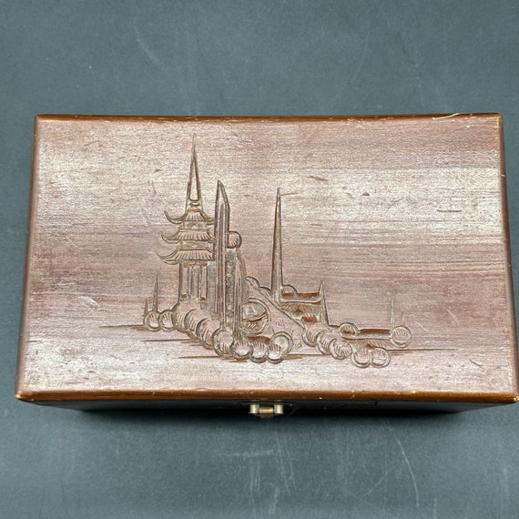 Vintage Asian Wooden Carved Nesting Boxes / Set of 3 … - Gem