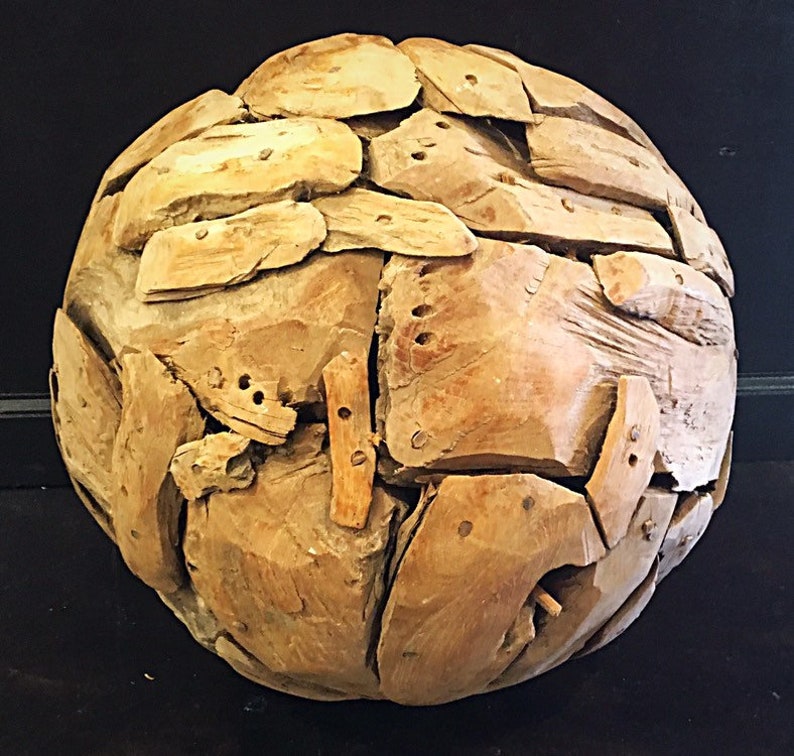 Rustic Wooden Sphere 99 the Shops in Uptown - Etsy