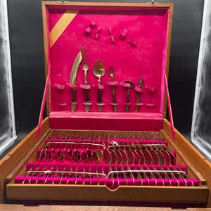 Vintage 1950's Thai Brass and Wood Flatware Set / Bangkok Thailand / 3 ...