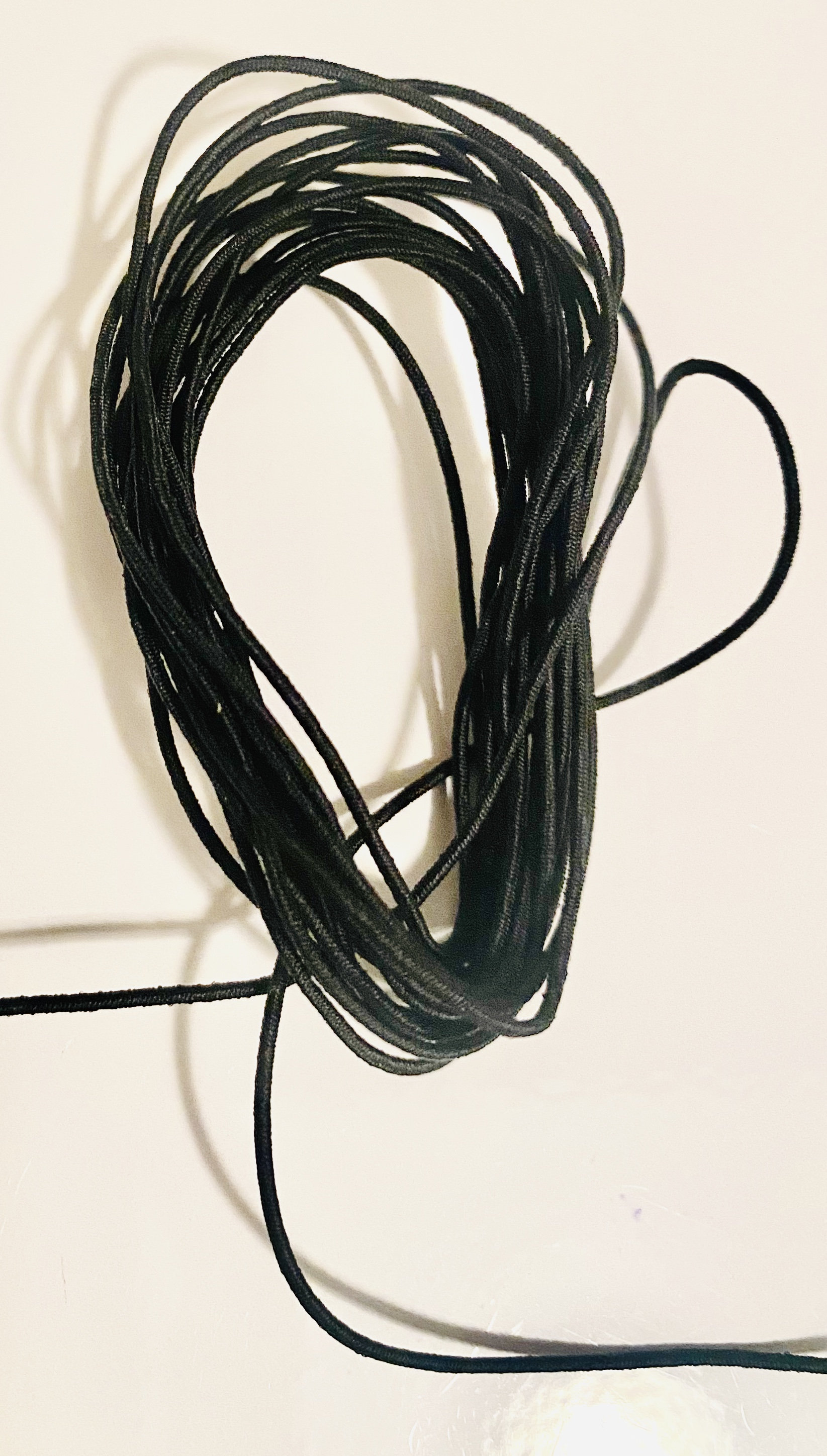 1mm Skinny Elastic White Black Elastic Cord Thin Elastic - Etsy