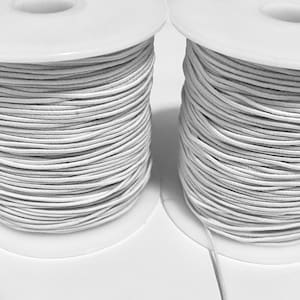 1mm Skinny Elastic | White, Black Elastic Cord | Thin Elastic for DIY ...