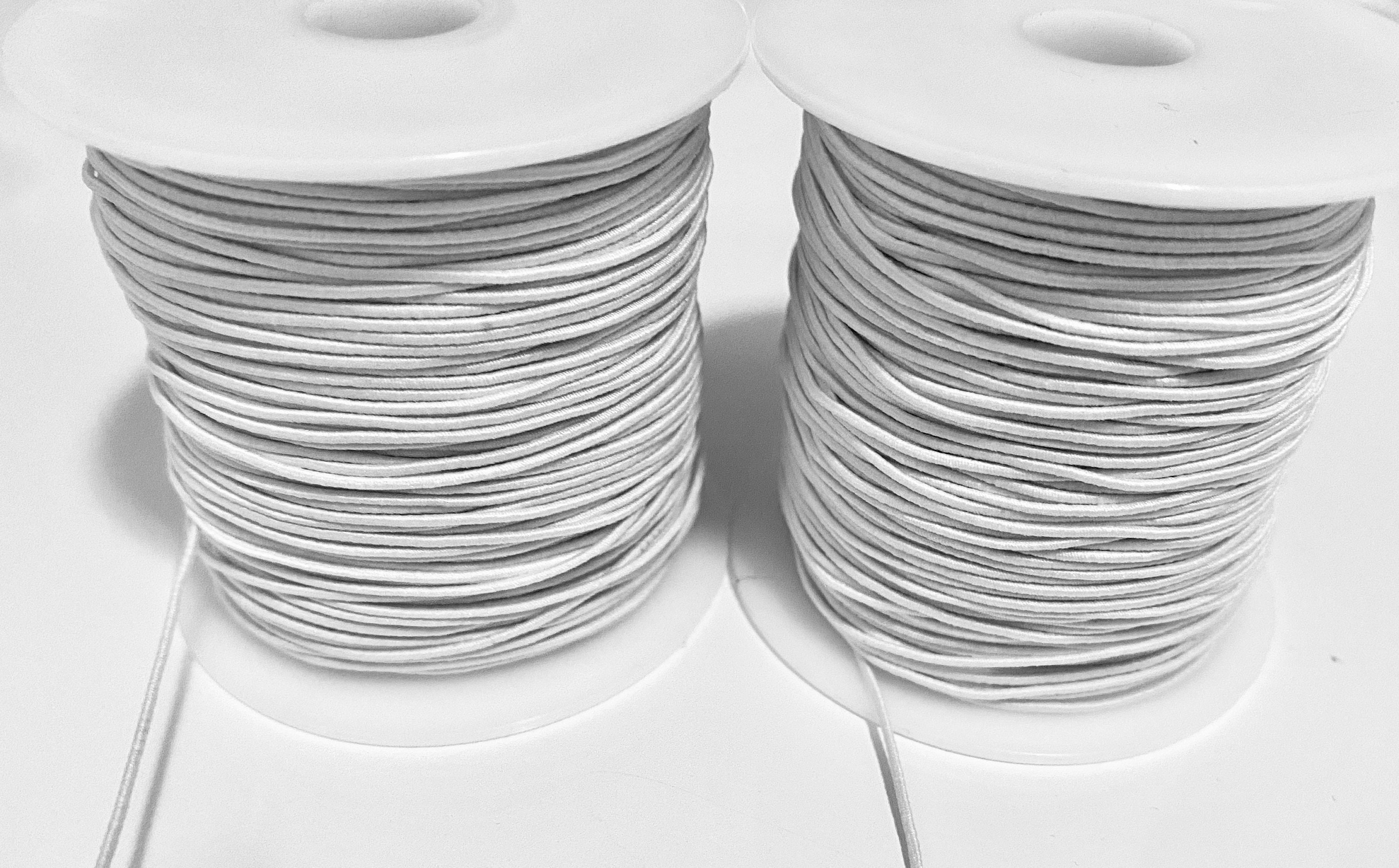 1mm Skinny Elastic White Black Elastic Cord Thin Elastic - Etsy
