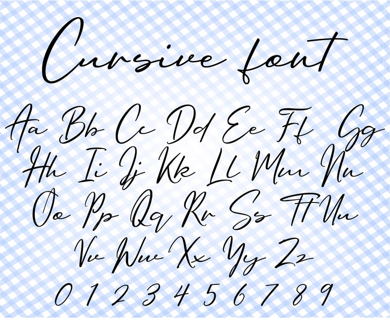 Cursive Font Svg Cricut Font Wedding Font Svg Font Writing Etsy