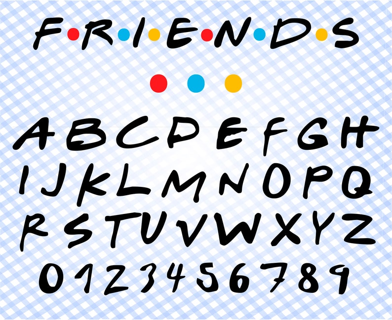 Friends font svg Friends font svg files for Cricut & | Etsy