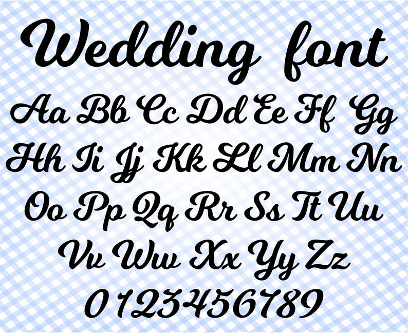 Script Font Svg Ttf Fancy Script Font Alphabet Thick Etsy Vrogue