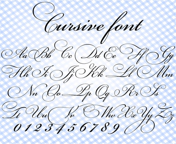 Cursive font svg Cricut font Wedding font svg Font writing | Etsy