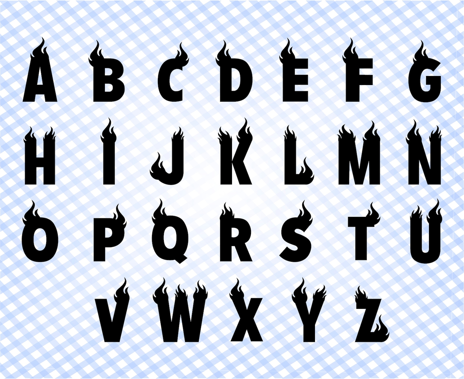 Fire Font Flame Font Bundle Fonts Cricut Silhouette Font Svg Etsy
