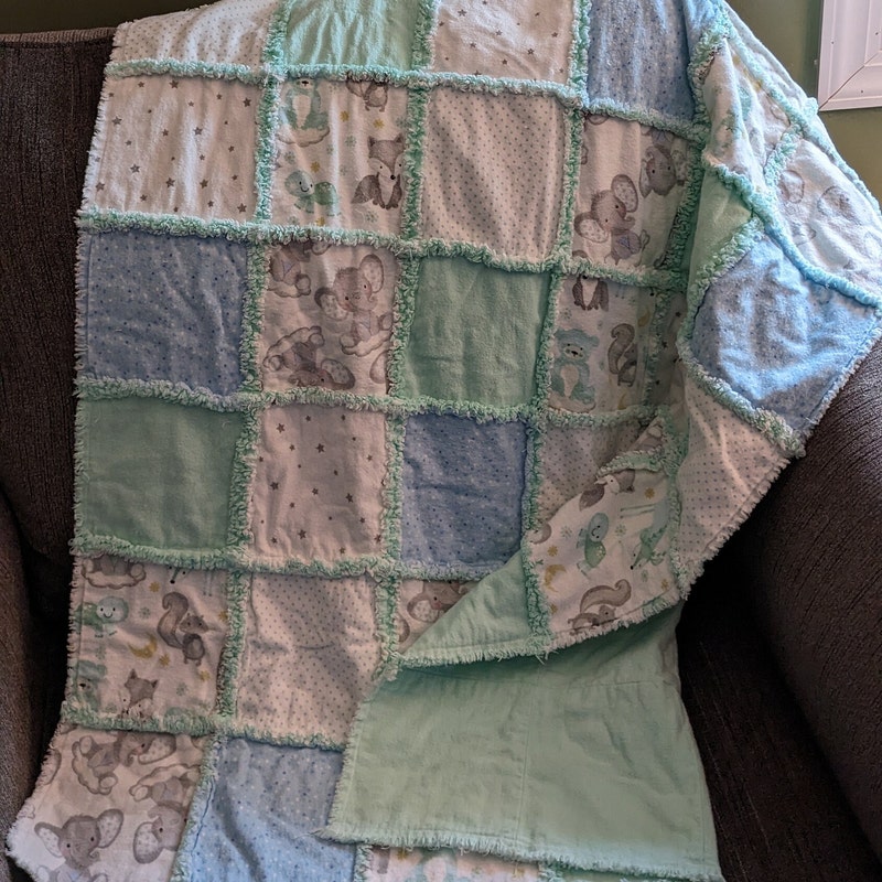 Animal Rag Quilt - Etsy