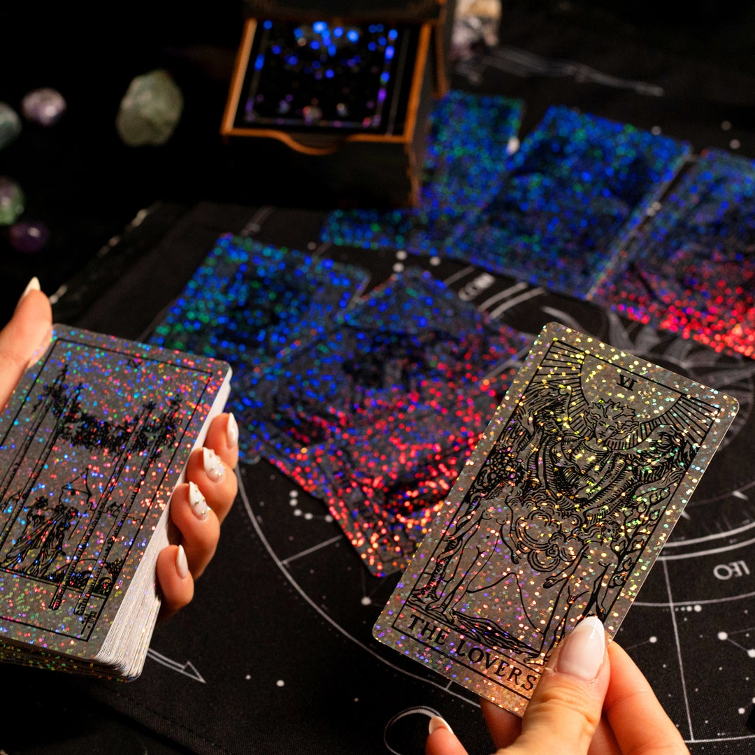 Rainbow Holographic Limited Edition Tarot Cards Deck, Anti-scratch ...
