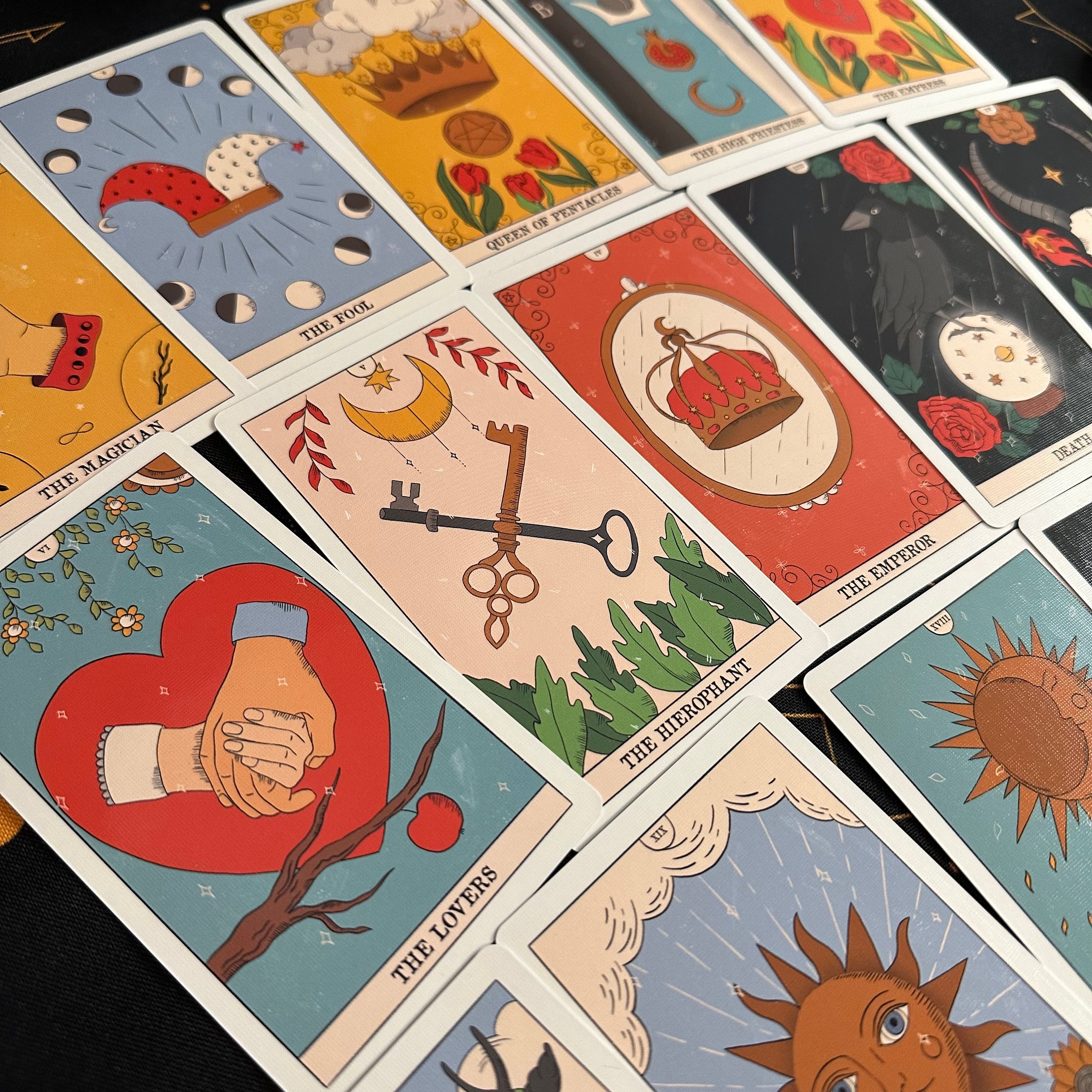 Moon Magic Tarot Deck: 78 Cards, Guidebook, Linen Bag & Cloth - Etsy